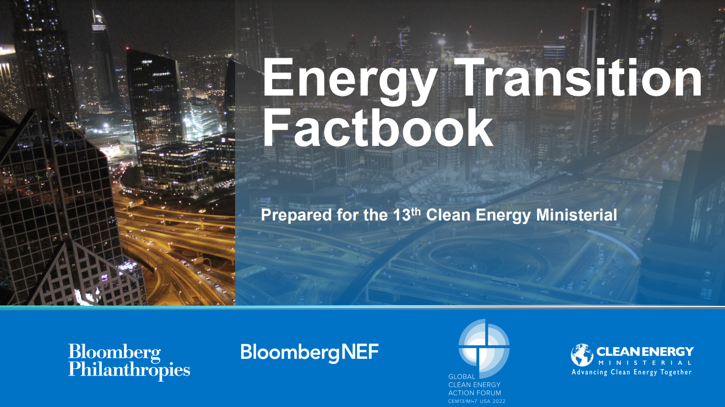 Energy Transition Factbook for policy makers launched at CEM13 | Clean ...
