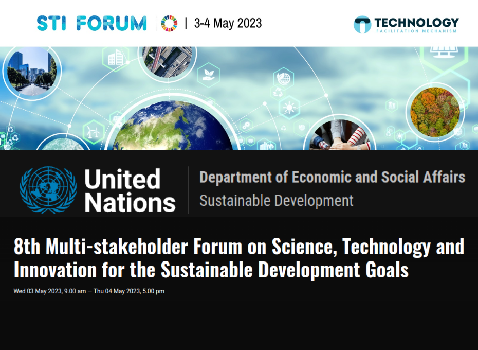 RGEI Side Event at 8th UN Multi-stakeholder Forum on Science, Technology and Innovation for the ...